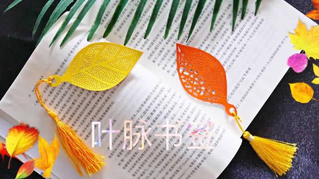 超好看的叶脉书签,亲手做几个夹书里好看还实用