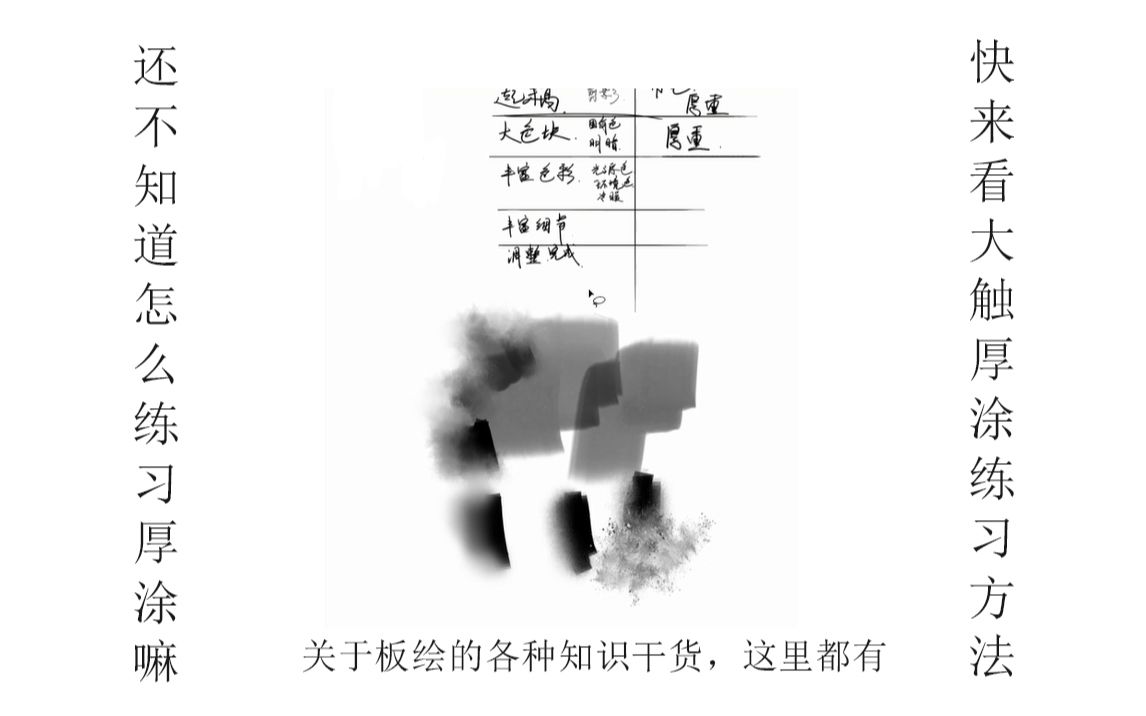 【板绘厚涂】还不知道怎么练习厚涂嘛,快来看大触珍藏的厚涂练习...