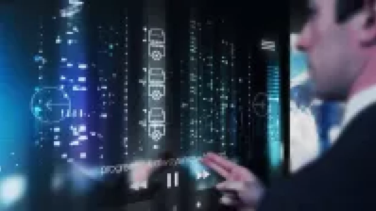 3D全息投影科技手指触控企业宣传片视频ae模板 ae特效 宣传片