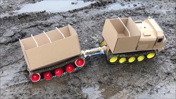 履带式拖车制造原理_履带式牵引车模型制作方法