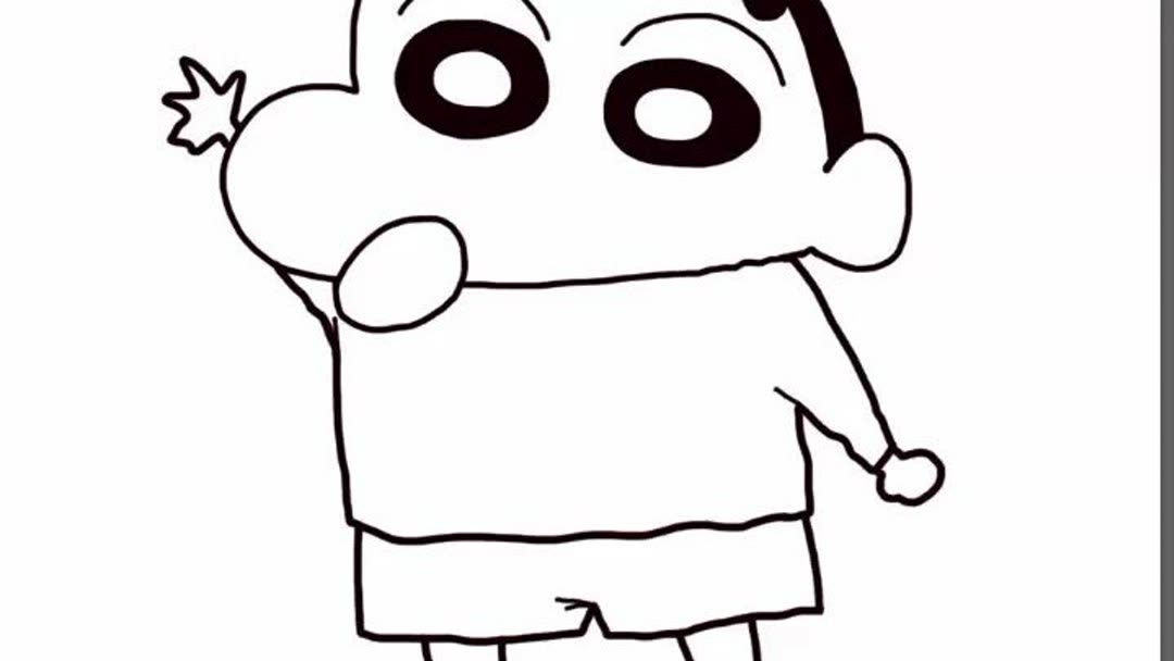 十分钟学画动漫人物--蜡笔小新