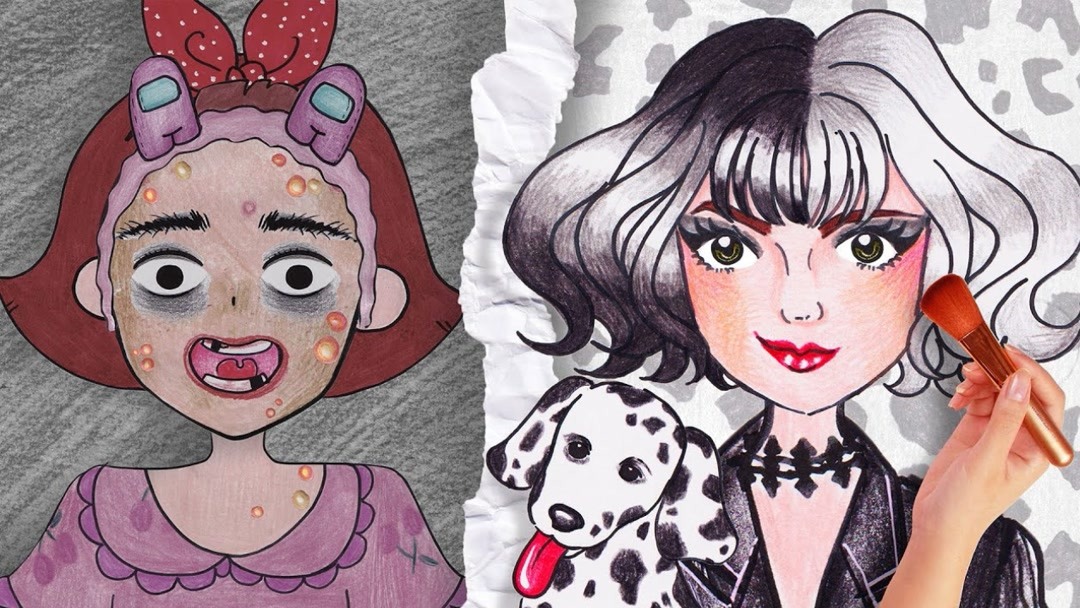 趣味定格动画:小美化妆前vs化妆后,你更喜欢哪个小美呢?