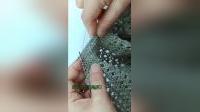 晖晖时尚编织 旗袍领对襟26-领子4消行