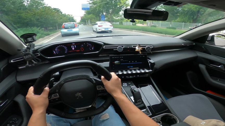 开启运动模式,仔细听这声音还是蛮好听的!#标致508L