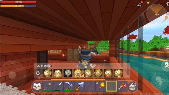 迷你世界极限生存5 在线下 找商人买东西