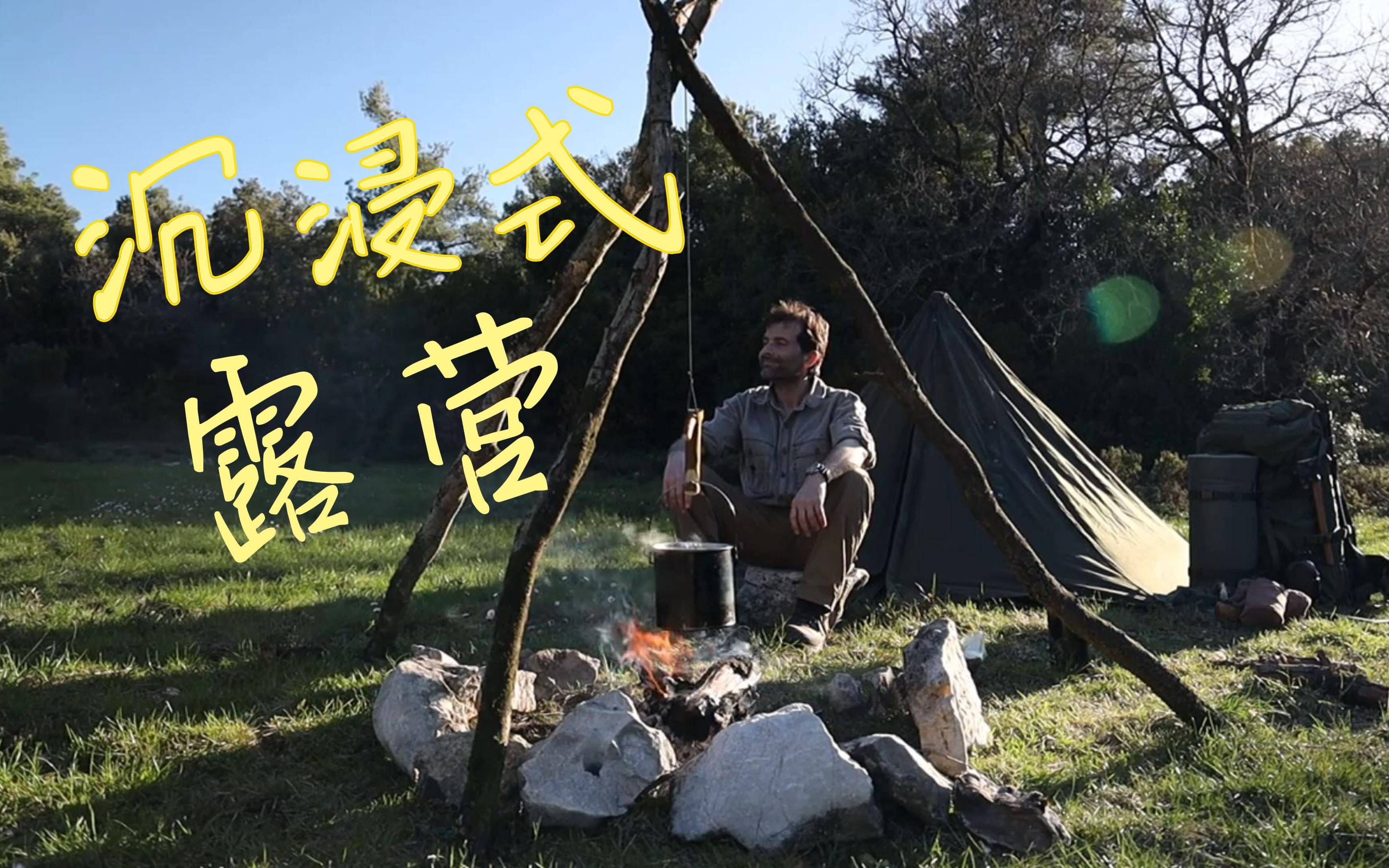 沉浸式露营|林地野餐|沙朗牛排加土豆,费尔韦尔大餐