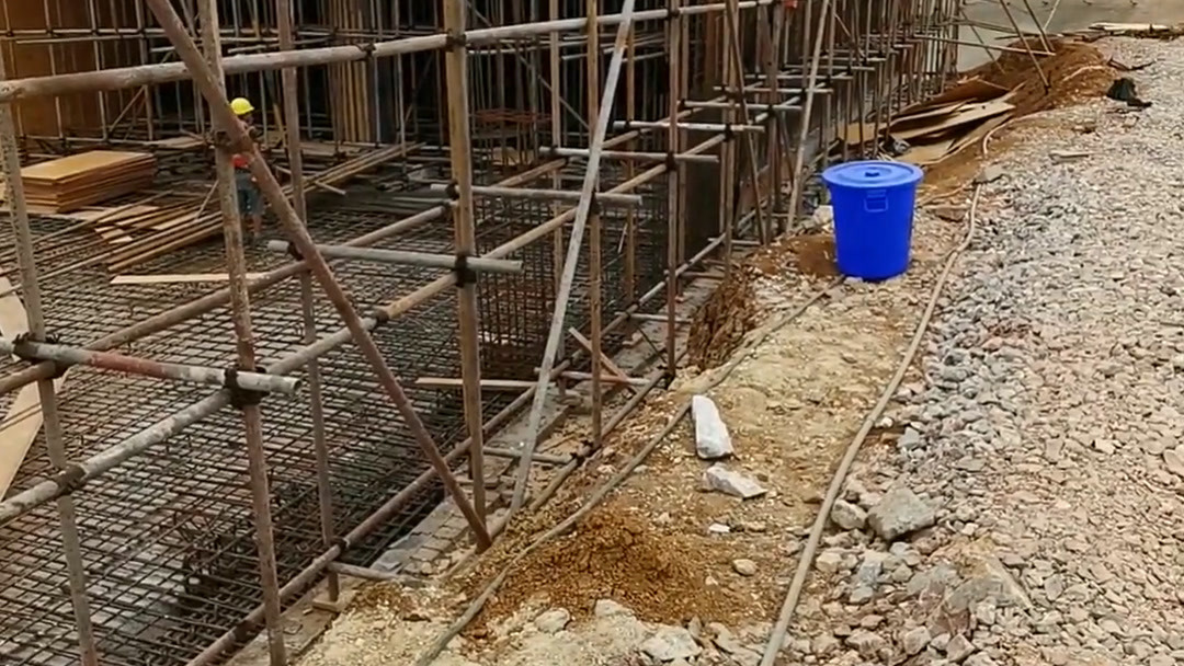 落地式脚手架高度高清视频