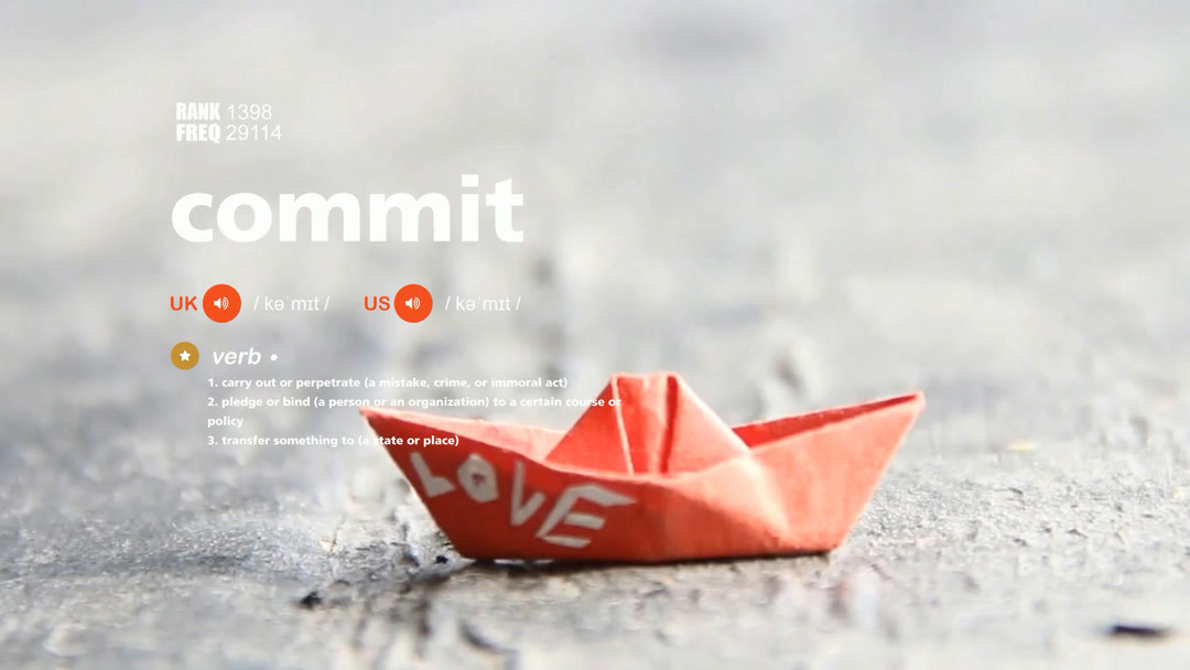 四级核心词 commit