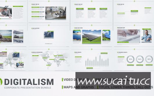 适合公司企业宣传动画AE模版,Digitalism – Corporate