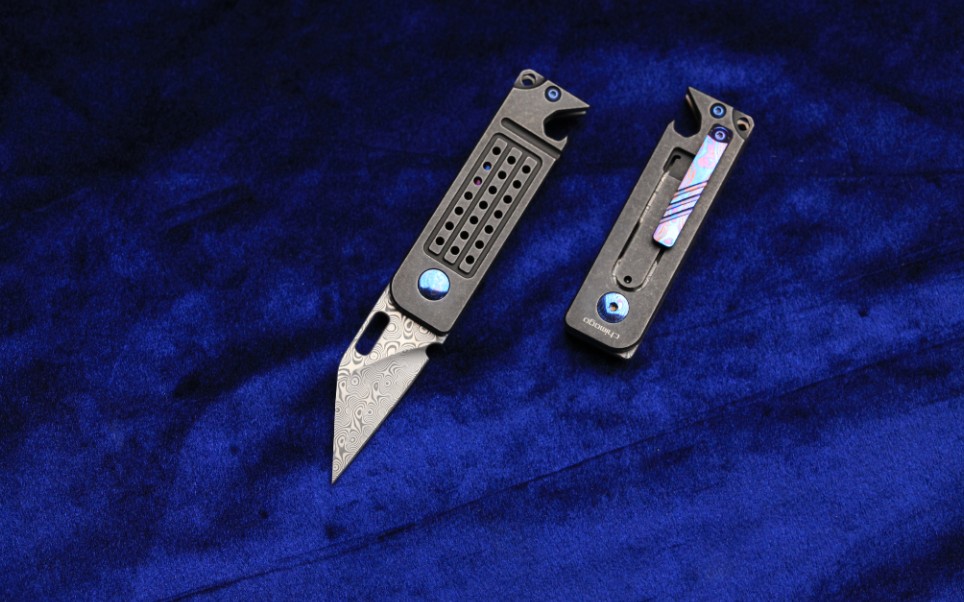 真疯狂,用大马士革做一款快递美工刀