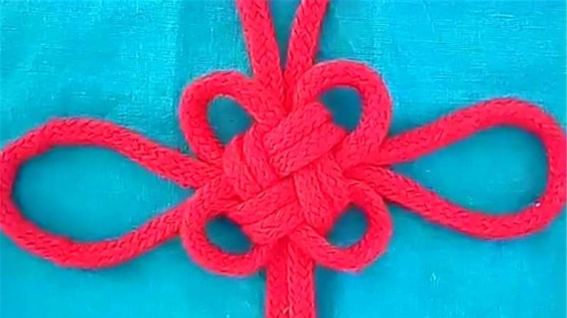 做一个中国结原来这么简单,看完赶紧去试试!