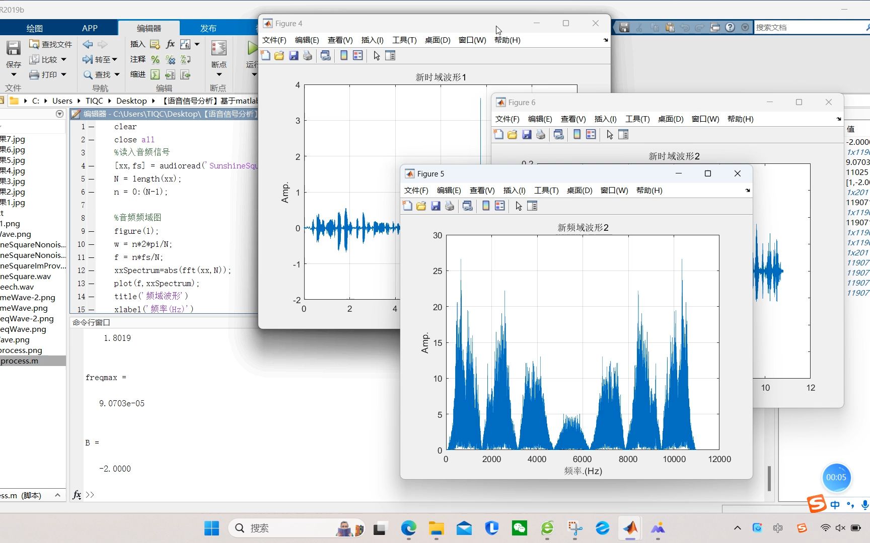 【语音信号分析】基于matlab语音信号数字滤波频谱分析(时域图对比...