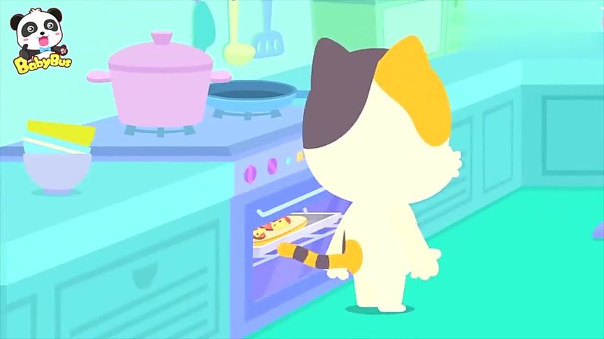 小朋友在厨房不要乱动东西要注意安全儿童歌谣卡通动画