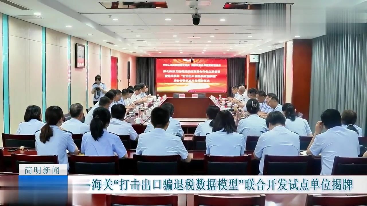税务海关"打击出口骗退税数据模型"联合开发试点单位揭牌