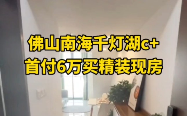 佛山南海千灯湖c+,首付6万买精装现房,千灯湖地铁口的复式小loft,这...