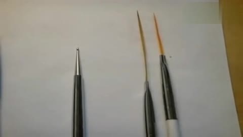 排笔彩绘各种彩绘笔的使用方法和绘画技巧 自学美甲教程大全 视频