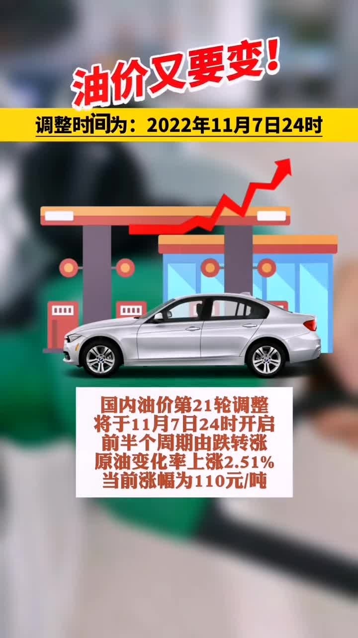 油价调整!就在下周一!
