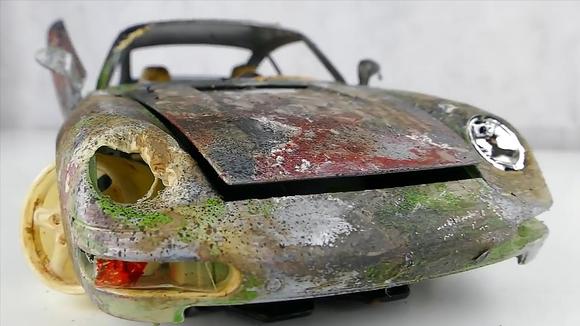 被丢弃的保时捷911定制车模,大神最认真的一次翻新,不负众望