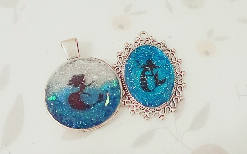 【uv胶】简易蓝色系时光宝石底托制作