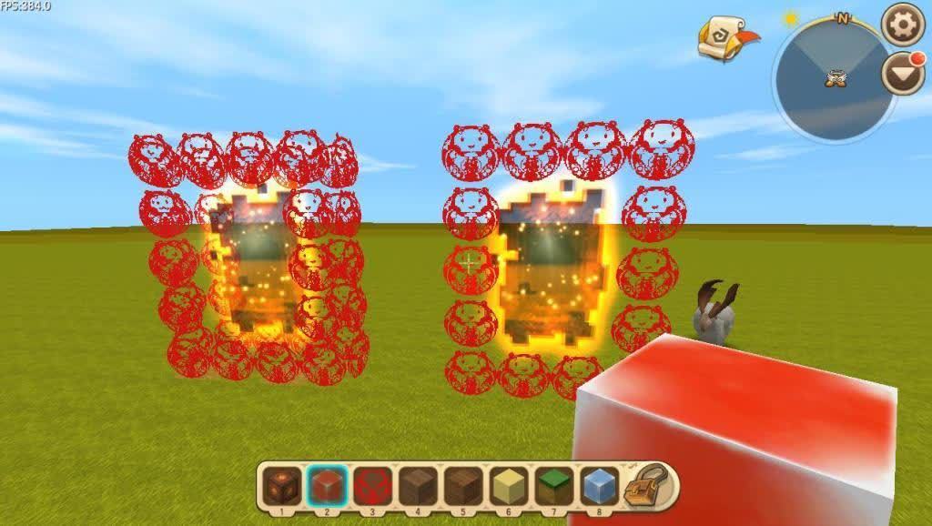 迷你世界:制作新年窗花传送门,能够传送到神秘世界