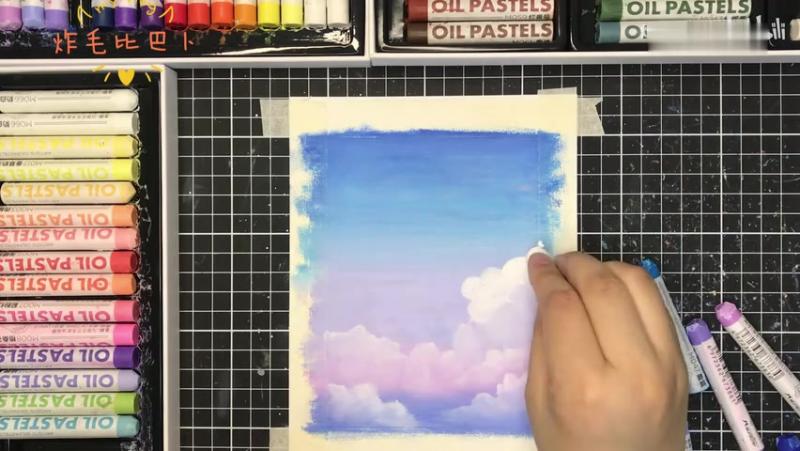 「油画棒」你们要的慢速视频来了～云朵星空教程