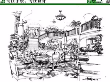 三和手绘——室内设计线稿