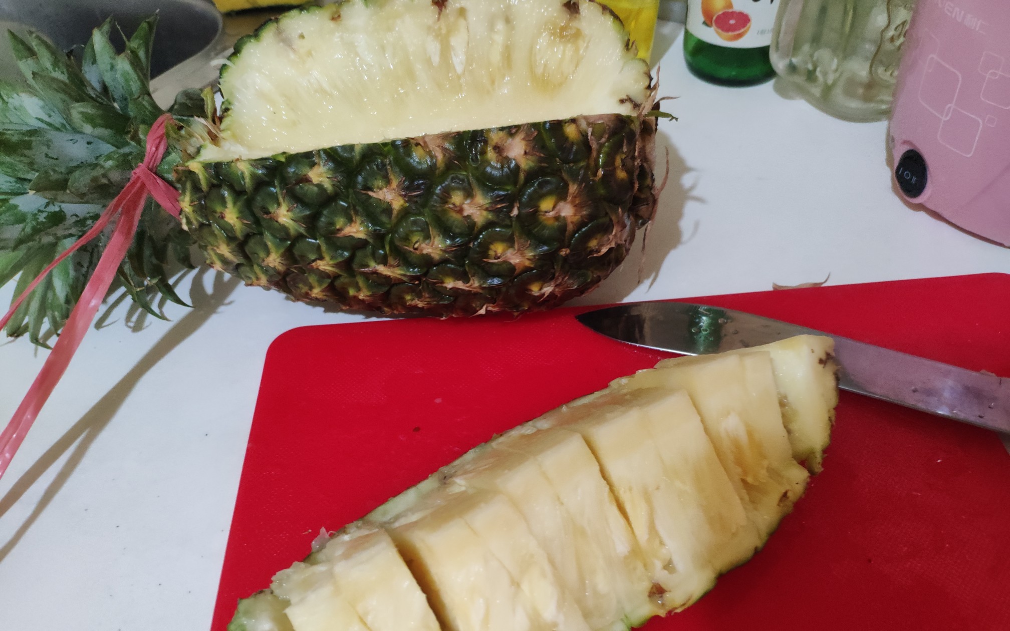 summer|切凤梨|太艰难辽|如何切凤梨