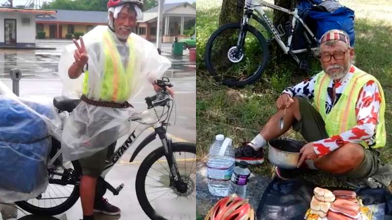河南72岁老人骑行11万公里,12年游遍四大洲