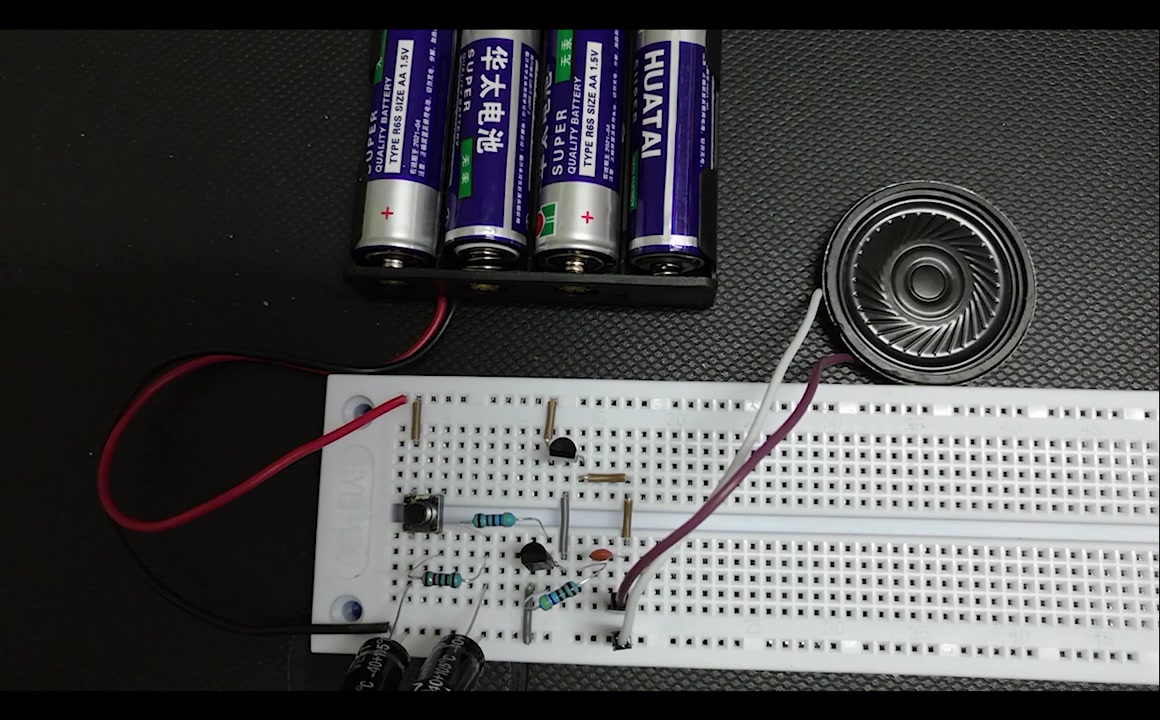 电子制作第002例_简单变调电子门铃实验