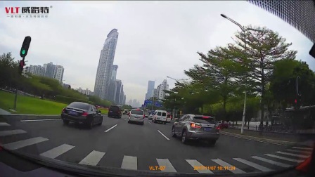惊喜体验1080P流媒体后视镜威路特Q7星光夜视行车记录仪实拍效果