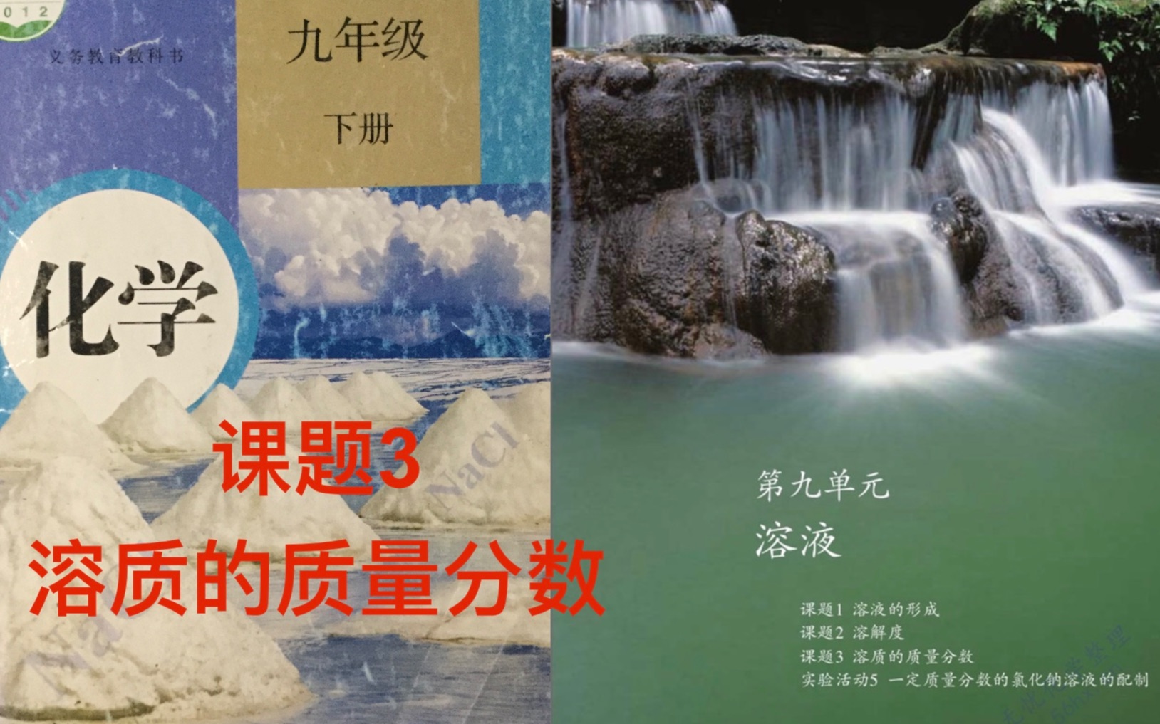 化学九年级下册9.3 溶质的质量分数