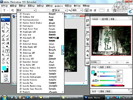 Photoshop教程 批量加水印 (2)