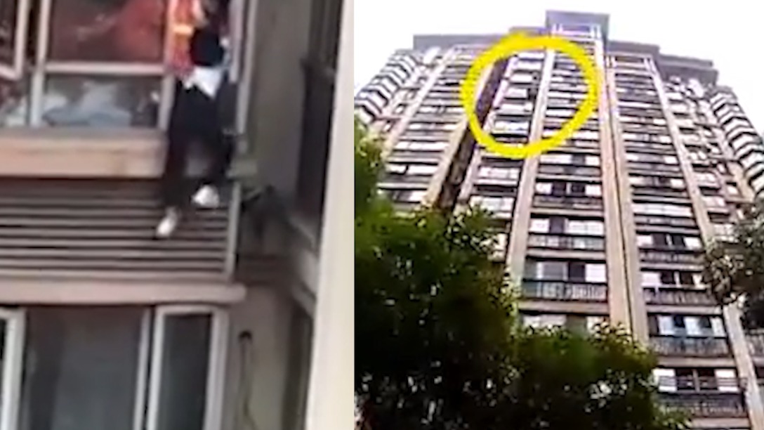 分手后因经济纠纷吵架,女子为躲避前男友困在13楼窗外,被救后崩溃...