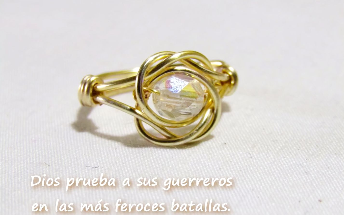 【绕线】高阶教程水晶缠绕戒指【中字】(简介见材料)