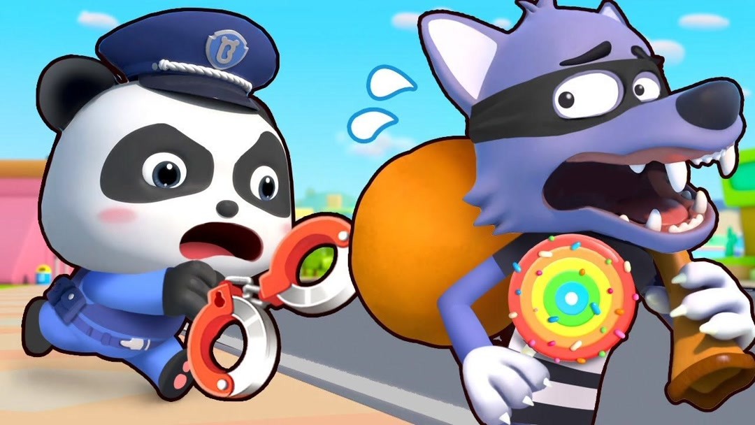 宝宝巴士!抓偷东西的大灰狼,最新安全教育卡通动画!