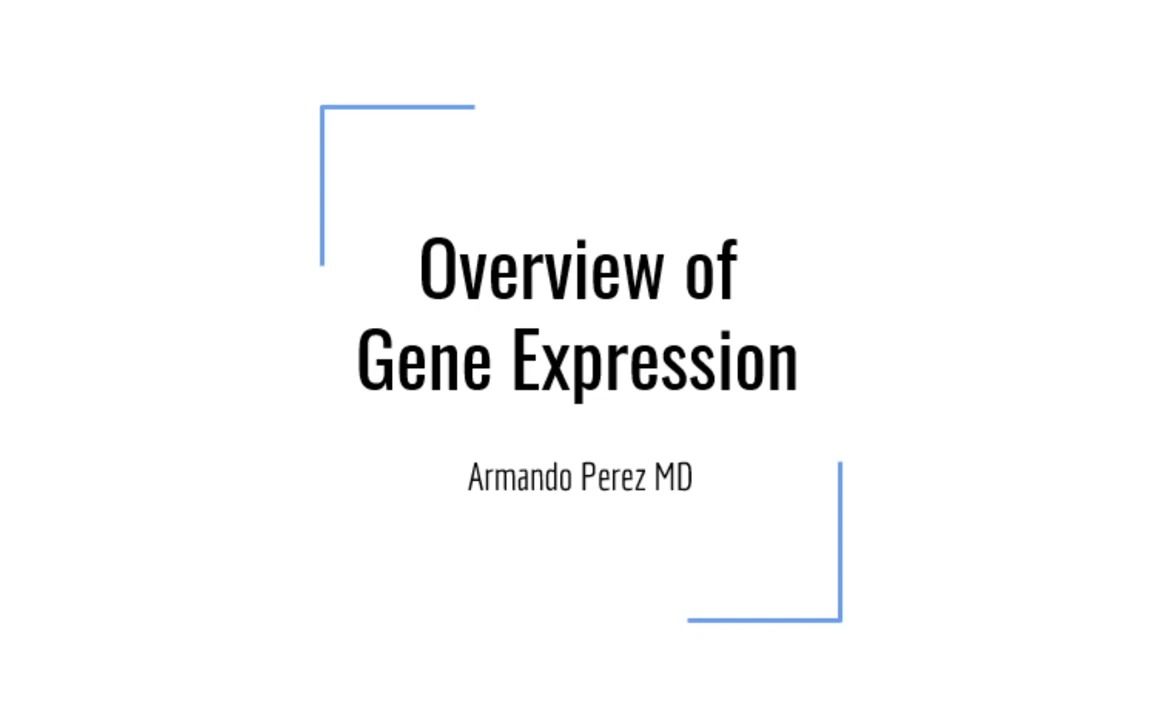 Overview of Gene Expression & Protein Trafficking - 基因表达和蛋白质...