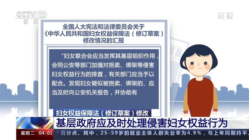 妇女权益保障法(修订草案)修改 突出对妇女人身权人格权的保护