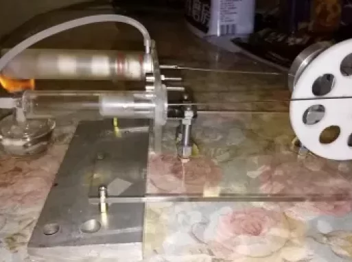 手工自制γ斯特林发动机模型