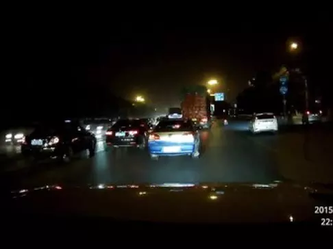凌度F8(安霸A7 LA70)行车记录仪夜间动态行车视频(东二环)