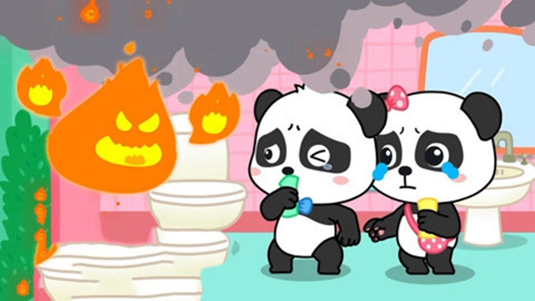 蜡笔精灵：早教动画！家里着火了怎么办最新防火儿歌！