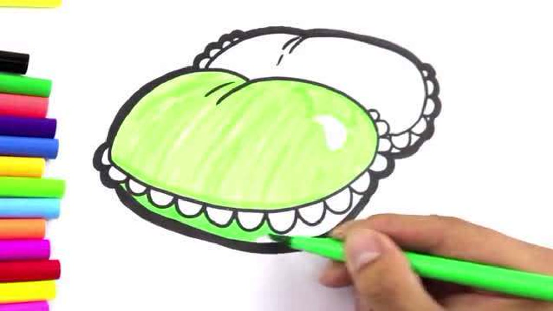 幼儿简笔画, 可爱的卡通小枕头