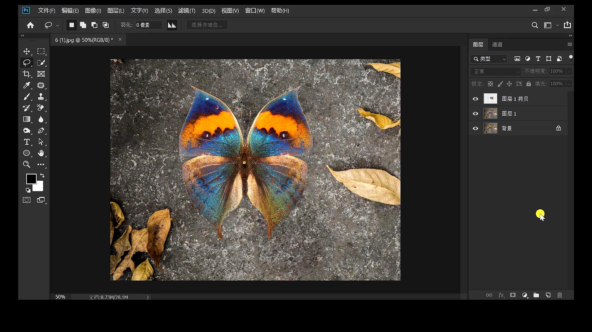 ps教程:2019版本新功能,利用内容识别修补对称性物体!