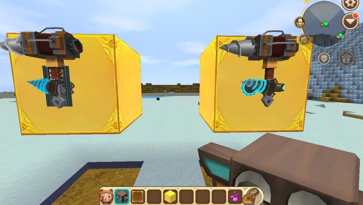 迷你世界:新版“钻石合体武器”教程,能够和在一起的武器