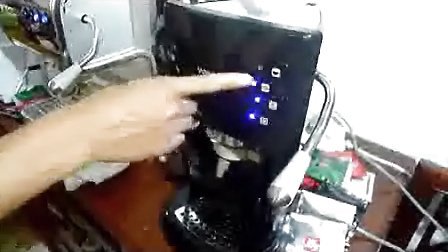 泳坚wingkin350B意式咖啡机咖啡饼使用操作示范视频