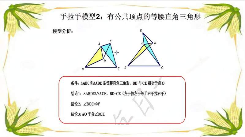 中考必考几何模型:手拉手模型2,教你一看看出重要结论