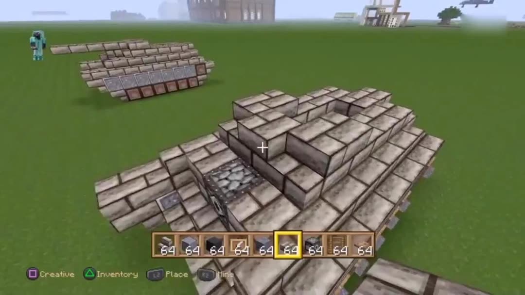 我的世界建筑教程-怎样建造一辆坦克
