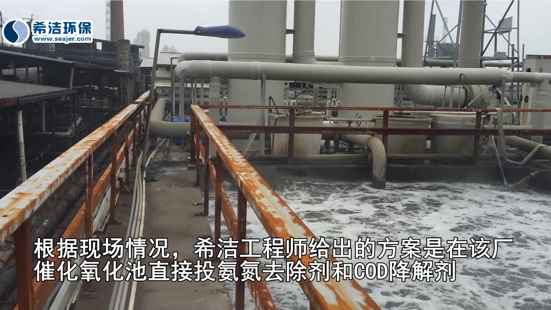污水厂废水氨氮COD处理案例【希洁环保】