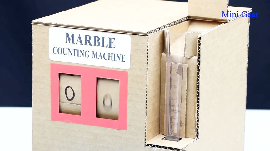 DIY创意:用纸板做一台大理石计数器,非常的牛逼哦!