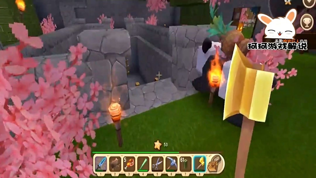 迷你世界:桃源仙居之粉色龙舌兰和风信子!