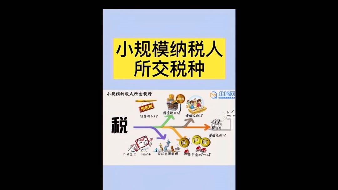 小规模纳税人如何缴纳税种?